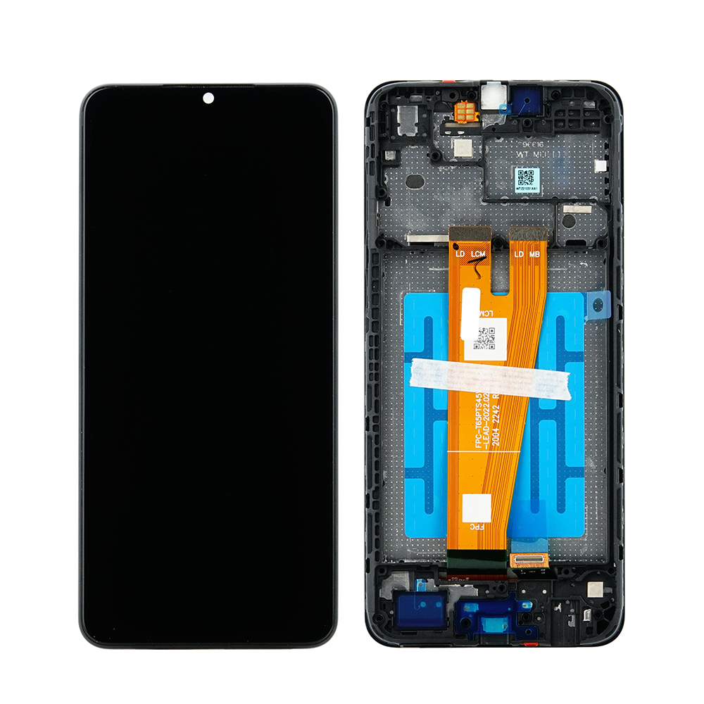 Wyświetlacz LCD Do Samsung A045 Galaxy A04 Czarny Z Ramką Gh81-22731A ...